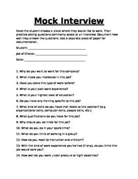 Mock Interview Mock Interview Questions Interview Tips Interview