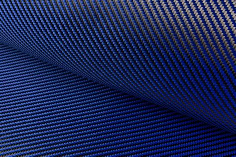220gsm 2x2 Tw 3k Carbon X Blue Kevlar 1500 Mm Alpha Composition