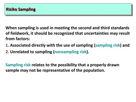 Ppt Sampling Dalam Pengujian Pengendalian Powerpoint Presentation Free Download Id 1449095