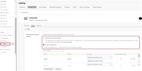 Configure Call Permissions In Control Hub