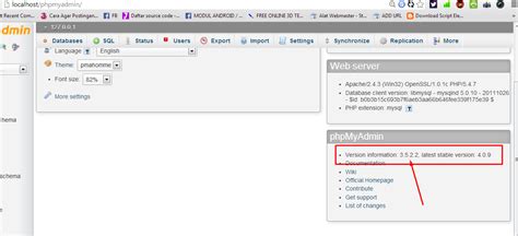 Cara Update Phpmyadmin Di Localhost Ilmu Komputer