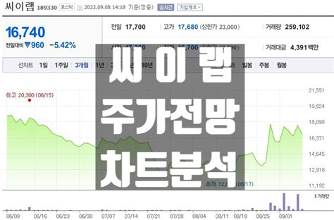 씨이랩 주가 전망 엔비디아 자율주행 관련주 대장주 네이버 블로그