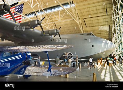 Howard Hughs Spruce Goose Jumbo Airplane At The Evergreen Aviation
