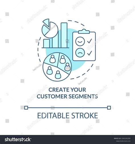 Create Your Customer Segments Blue Concept Stock Vector Royalty Free 2241241295 Shutterstock