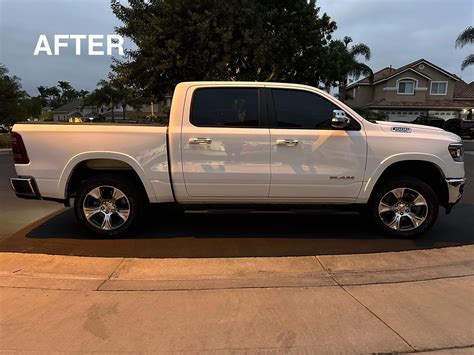 Before And After Leveling Kit Install Rramtrucks