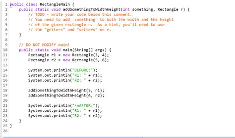 Solved Lep 3 Edil RectangleMain Java EFCRE 1 Rectangle Chegg Com