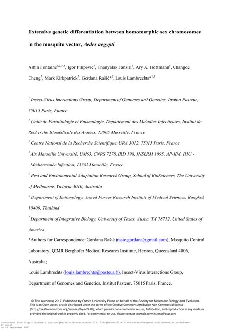 Pdf Extensive Genetic Differentiation Between Homomorphic Sex