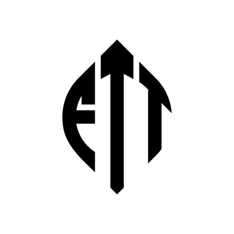 Ftt Circle Letter Logo Design With Circle And Ellipse Shape Ftt
