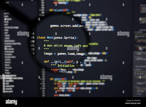 Real Python Code Developing Screen Programing Workflow Abstract Algorithm Concept Lines Of