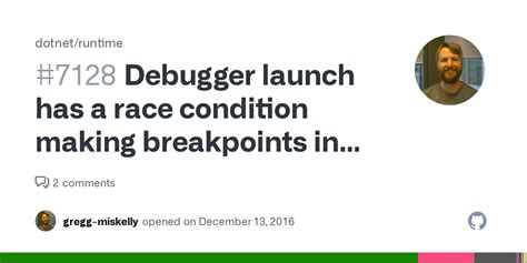 Debugger Launch Has A Race Condition Making Breakpoints In Startup Code