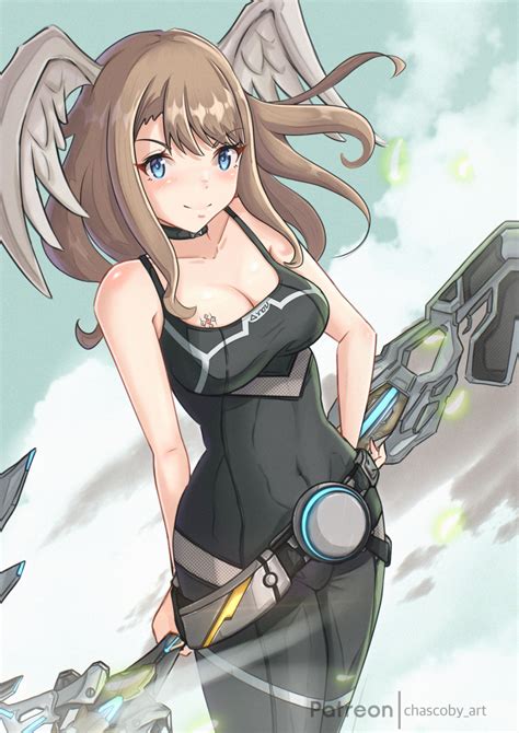 Rule 34 2d 2d Artwork Arm Behind Back Arm On Hip Blowing Hair
