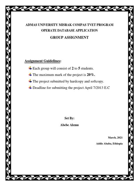 operate database application assignment pdf databases computer