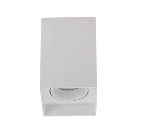 Plafon Dicroica Quadrado Abs D9 X H10 Branco Ops Light Center