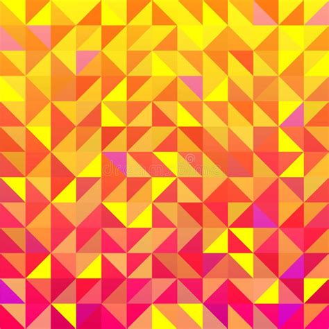 Seamless Triangle Colorful Pattern Vector Geometric Background Stock
