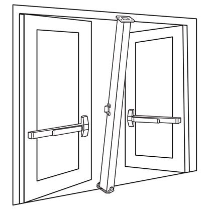 Penner Doors Von Duprin Removable Mullion