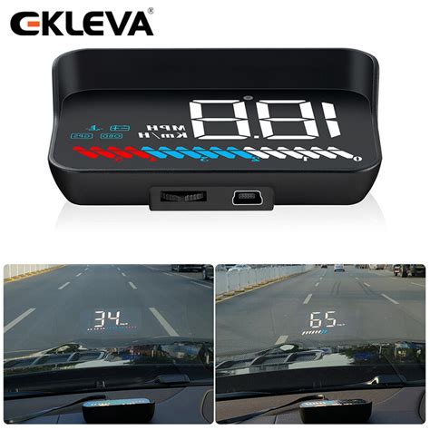 Ekleva M7 Obd Hud Car Obd2 Head Up Display Universal Gps Speedometer Windshield Projector
