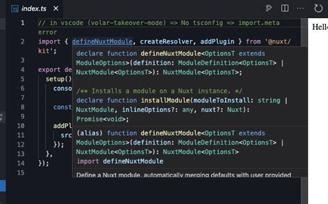 Automatically Generated `nuxttsconfigjson` Excludes `modules` Folder