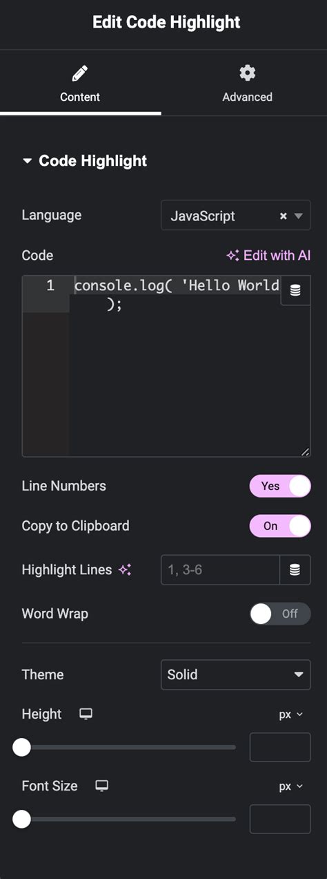 Code Highlight JupiterX Help Center