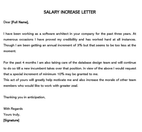 How To Ask For Salary Increment Politely Sample Letter Design Talk