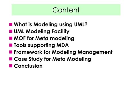 Ppt The Concept Of Metamodel On Uml Meta Modeling A Working Model