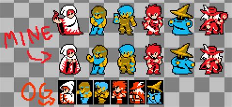 Final Fantasy Bit Character Sprites Vinyl Decals Classic 58 Off