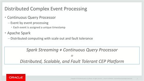 Bringing Complex Event Processing To Spark Streaming Pptx Databases Computer Software And