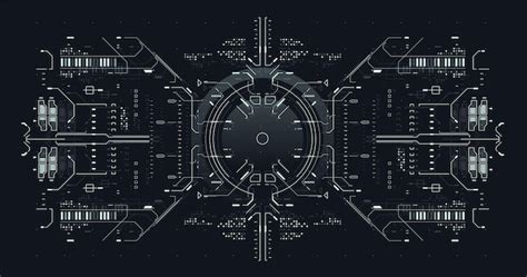 미래 지향적인 Ui 개념입니다 미래의 인터페이스 요소 집합입니다 해커 인터페이스 인터넷 개인 정보 보호 및 안전 추상 터미널 콘솔입니다 허드 배경입니다 해킹 과정