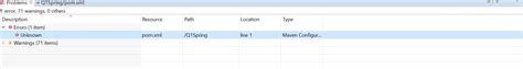 Spring Error In Pom File With No Message Or Indication What S Wrong Stack Overflow