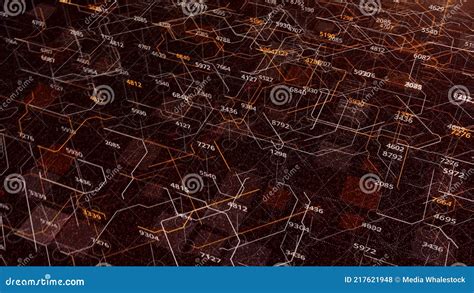 Data Moving Within Computer Circuitry Computer Processing And Organizing Data Through CPU Or