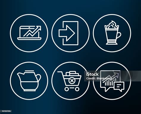 우유 주전자 제거 구입 및 라 떼 커피 아이콘 로그인 판매 다이어그램 및 회계 표시입니다 가격에 대한 스톡 벡터 아트 및 기타 이미지 Istock