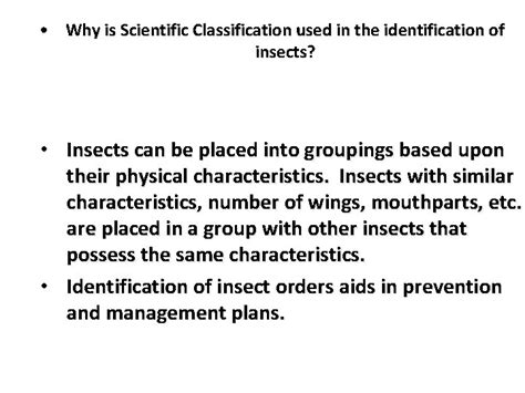 Why Is Scientific Classification Used In The Identification