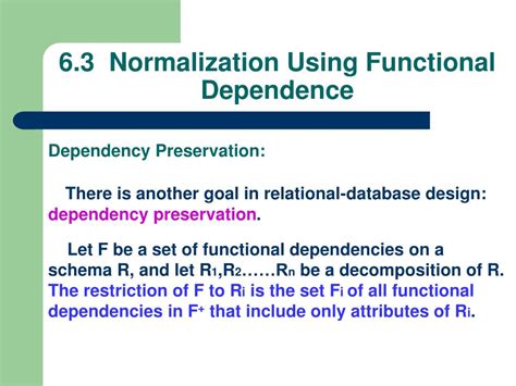 Ppt Chapter 6 Relational Database Design Powerpoint Presentation Free Download Id3388606