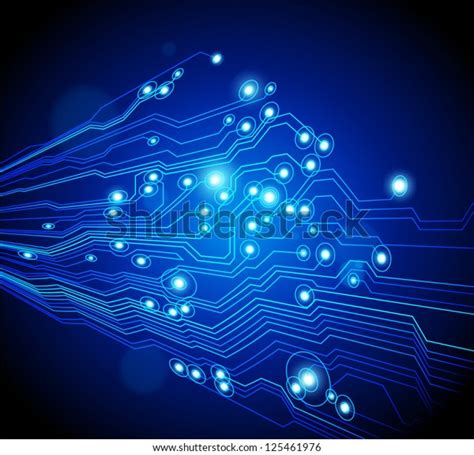 High Tech Background Circuit Board Texture Stock Illustration 125461976