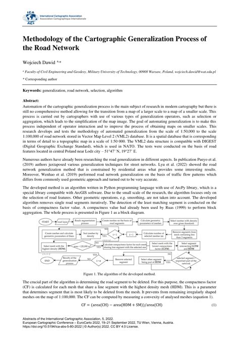 Pdf Methodology Of The Cartographic Generalization Process Of The