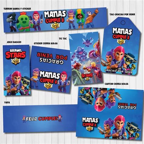Kit Imprimible Personalizado Brawl Stars Cumple Candy En Venta En Tigre Bs As G B A Norte Por
