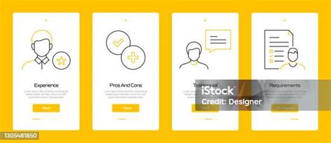 평면 아이콘이 있는 모바일 앱 페이지 화면에 대한 설문조사 및 평가 개념 Ux Ui 디자인 템플릿 벡터 일러스트레이션 Brand Name Online Messaging