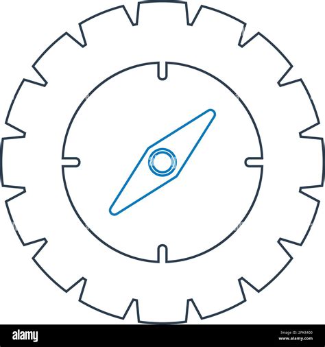 Compass Icon Line Style Vector Eps Stock Vector Image And Art Alamy