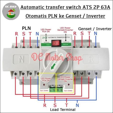 Jual Automatic Transfer Switch Ats 4p 63a Otomatis Pln Ke Genset Inverter Jakarta Selatan