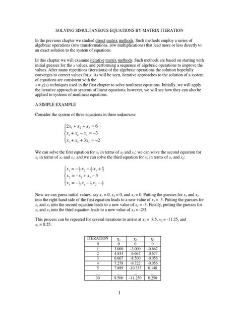 X G X Techniques Used In The First Chapter To Solve Nonlinear