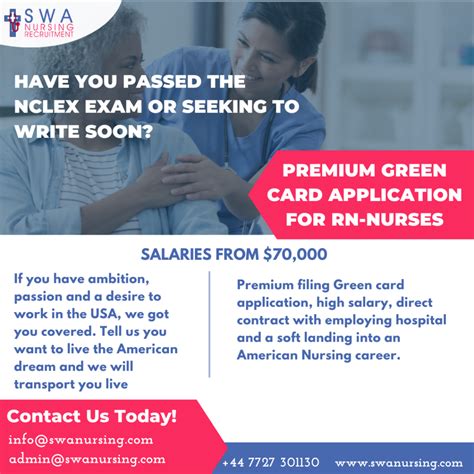 Green Card For Rn Nurses That Have Passed Their Nclex Exam Swa Nursing Recruitment