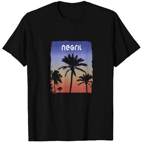 Negril Jamaica Sunset Vacation Souvenir Palm Tree T Shirts Id