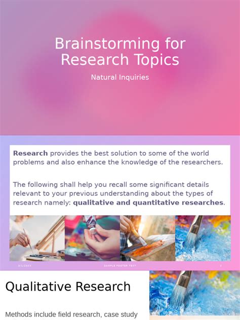 Brainstorming For Research Topics Pdf Brainstorming Qualitative