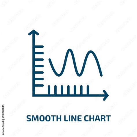 Vecteur Stock Smooth Line Chart Icon From Business Collection Thin Linear Smooth Line Chart