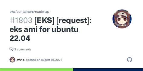Eks Request Eks Ami For Ubuntu 2204 · Issue 1803 · Aws