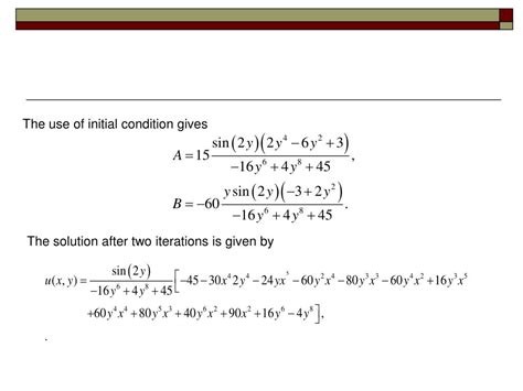Ppt Modified Variational Iteration Method For Partial Differential Equations Using Mas