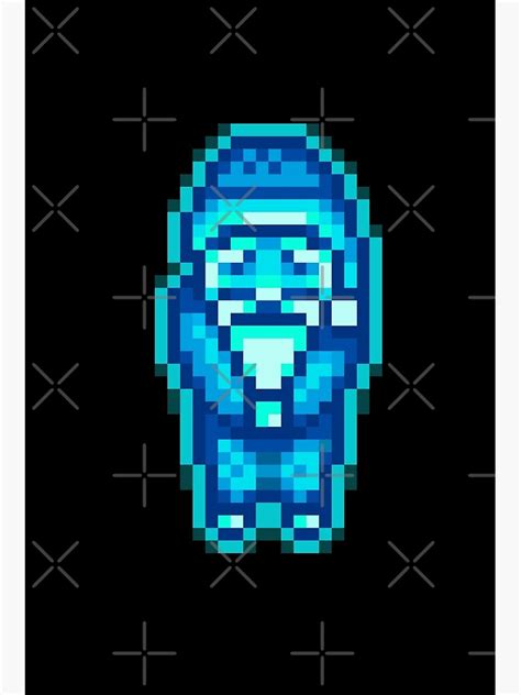 Stardew Valley Grandpa Ghost Poster For Sale By Aiya Pixels Redbubble