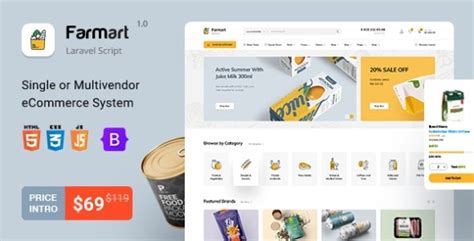 Farmart V1221 Nulled Single Or Multivendor Laravel Ecommerce System