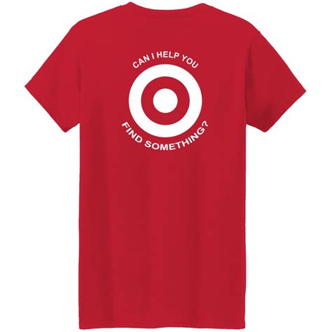 Target Employee Shirts Target Employee Crew Red T Shirt Can I Help You