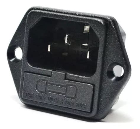 Conector Pc Interlock Portafusible Macho 20mm Chasis