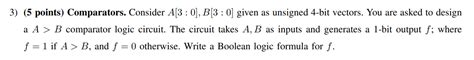 Solved Points Comparators Consider A B Chegg